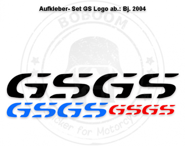 Boboom.de Stiker for Motorcycle - The GS sticker set for R1200GS up to 2012